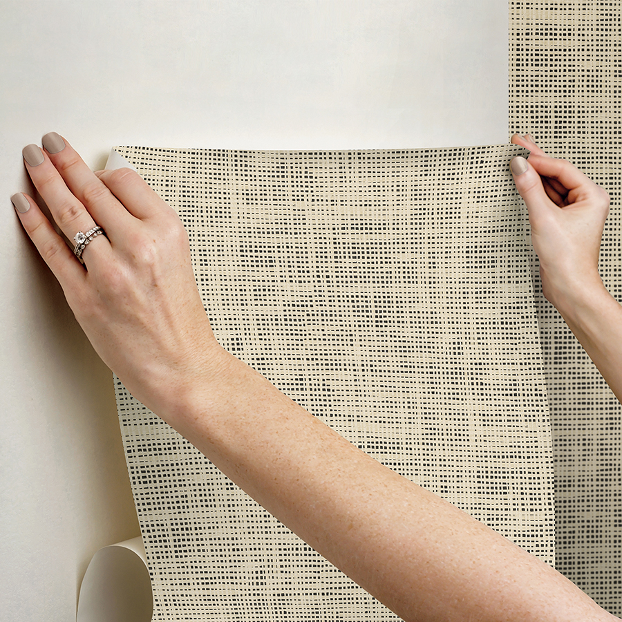 NUS6199 - Nolan Black Peel and Stick Wallpaper - by NuWallpaper