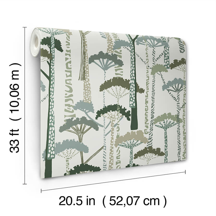 4146-27205 - Unify Green Forest Wallpaper - by A-Street Prints