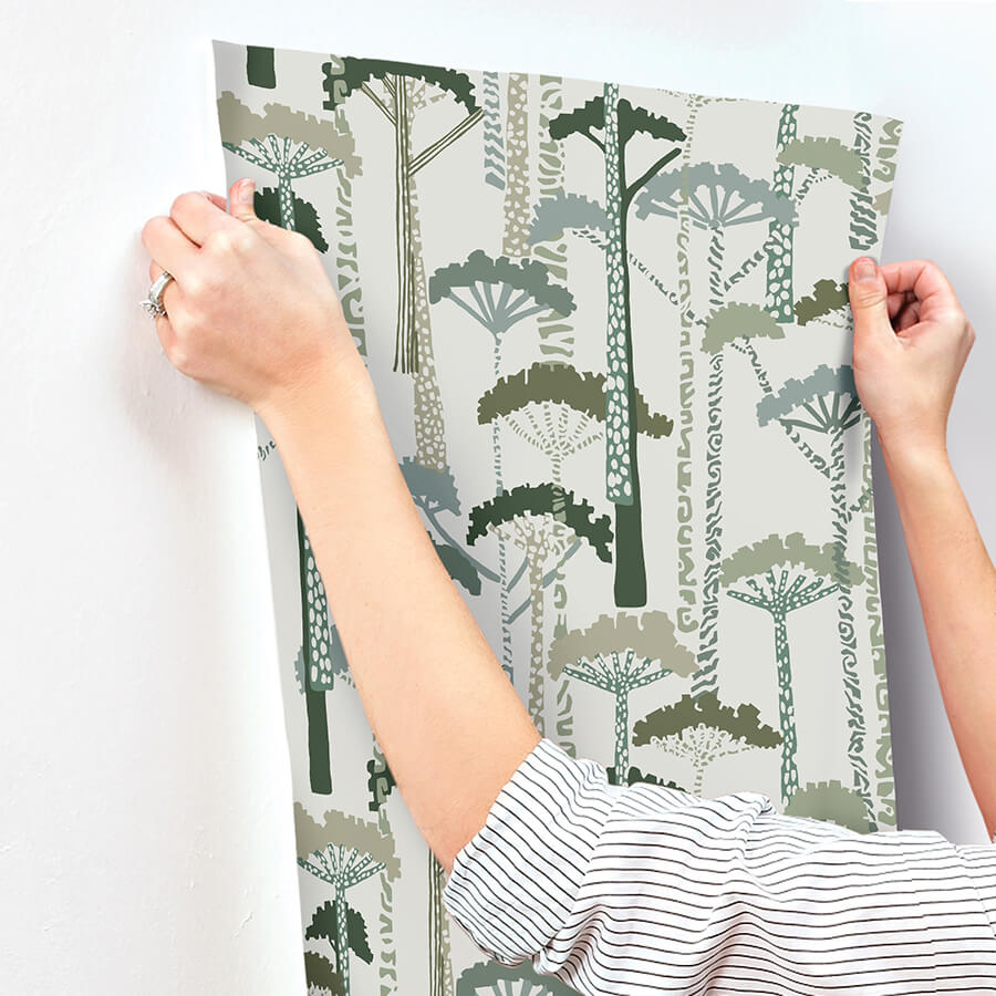 4146-27205 - Unify Green Forest Wallpaper - by A-Street Prints