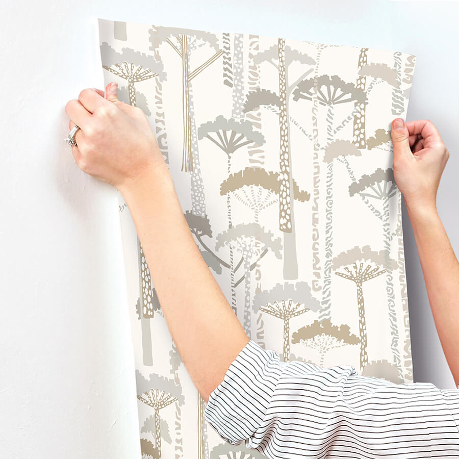 4146-27207 - Unify Metallic Forest Wallpaper - by A-Street Prints
