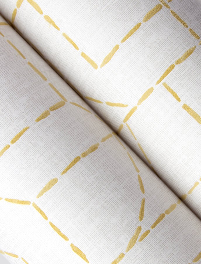 4146-27219 - Integrity Yellow Arched Outlines Wallpaper - by A-Street ...