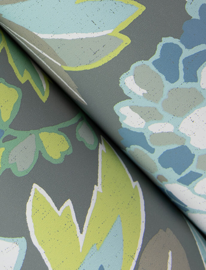 4146-27227 - Valdivian Aqua Floral Wallpaper - by A-Street Prints