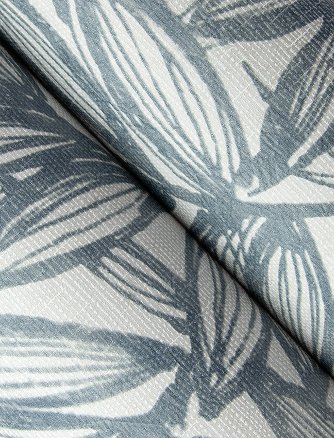 4146-27230 - Rhythmic Denim Leaf Wallpaper - by A-Street Prints