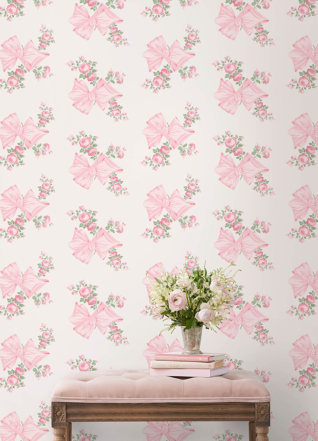 LFS6273 - Rosa Beaux Pink Peel and Stick Wallpaper - by WallPops x ...
