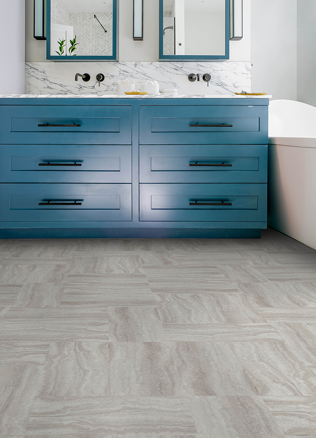 FP6164 - Urban Beige Peel and Stick Floor Tiles - by FloorPops