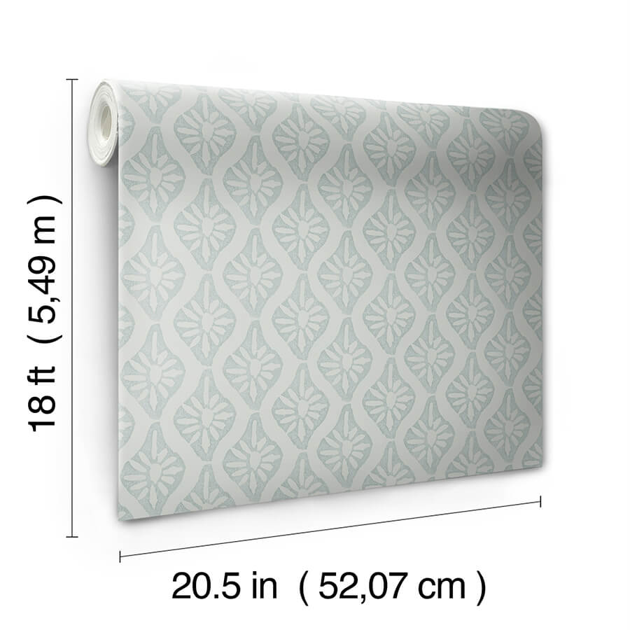 CJS6331 - Nova Mist Blue Peel and Stick Wallpaper - by Chris Loves ...