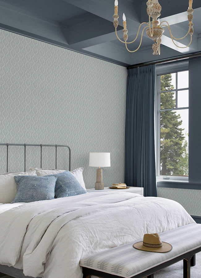 CJS6331 - Nova Mist Blue Peel and Stick Wallpaper - by Chris Loves ...