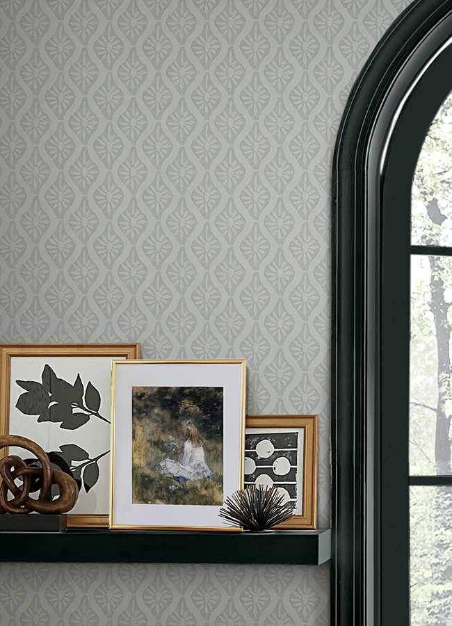 CJS6331 - Nova Mist Blue Peel and Stick Wallpaper - by Chris Loves ...