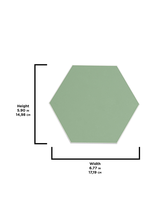 WPWT6246 - Hexagon Green Peel & Stick Luxury Wall Tiles - by WallPops