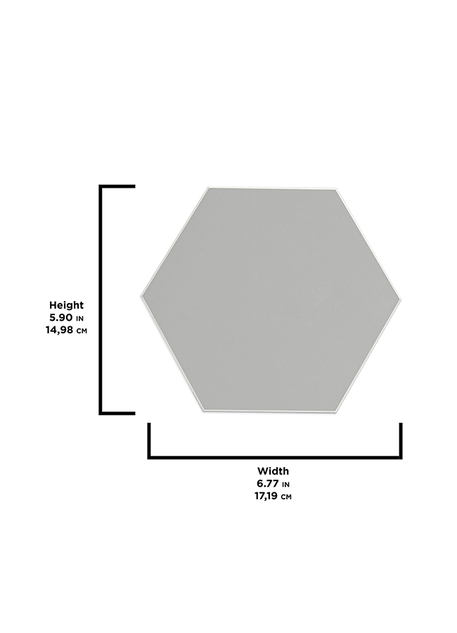 WPWT6247 - Hexagon Grey Peel & Stick Luxury Wall Tiles - by WallPops