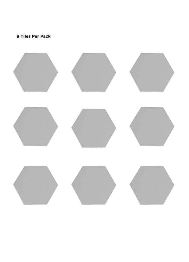WPWT6247 - Hexagon Grey Peel & Stick Luxury Wall Tiles - by WallPops