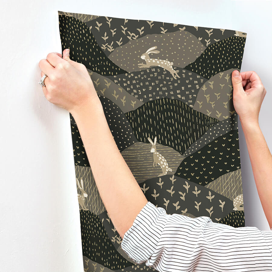 4135-27301 - Peter Black Rabbit Fields Wallpaper - by A-Street Prints