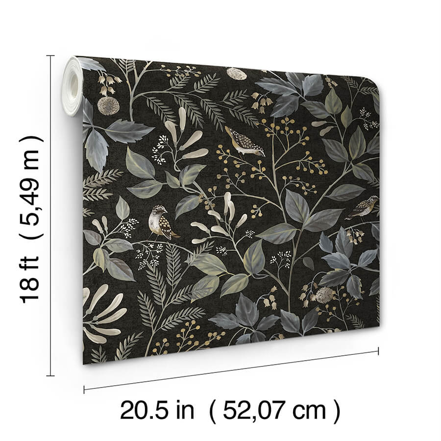 CJ6293 - Emerson Black Peel and Stick Wallpaper - by Chris Loves Julia ...