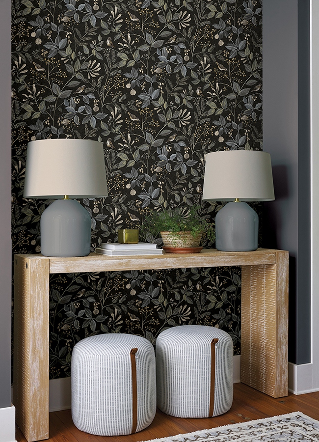 CJ6293 - Emerson Black Peel and Stick Wallpaper - by Chris Loves Julia ...