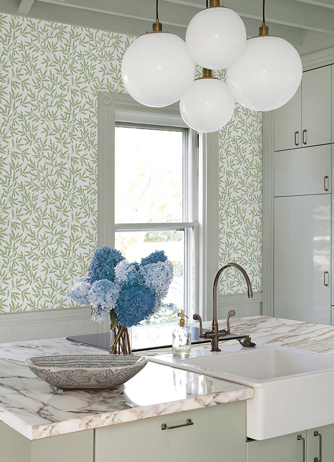 CJ6294 - Rowan Green Peel and Stick Wallpaper - by Chris Loves Julia x ...