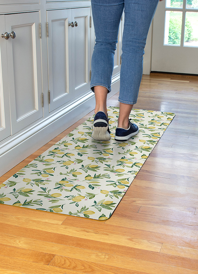 FPA6286 - Limon Yellow Anti-Fatigue Comfort Long Mat - by FloorPops