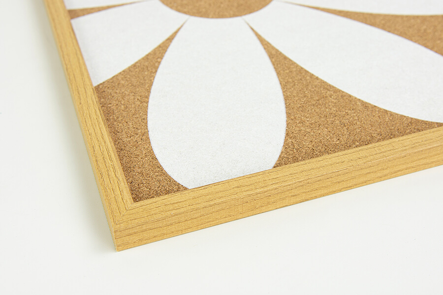 HB6275 - Daisy White Printed Cork Board - by WallPops