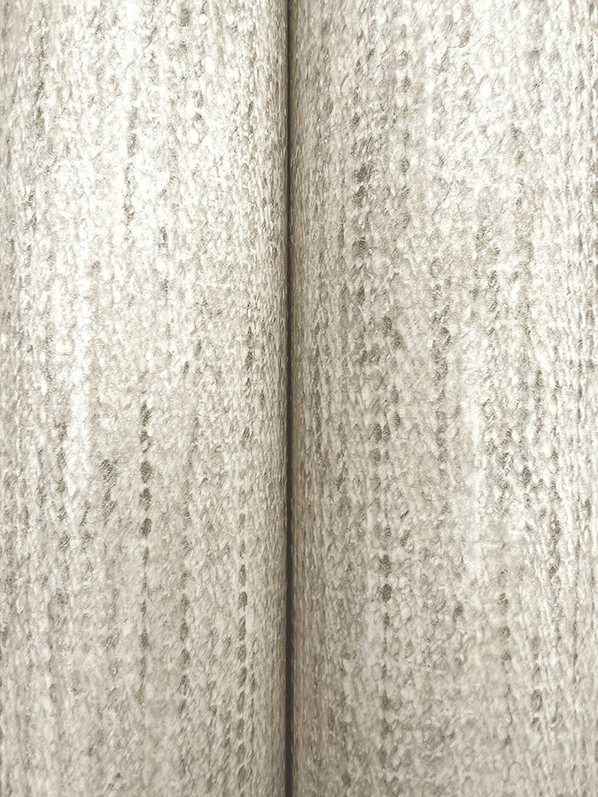 4142-72648 - Wool Texture Pewter Wallpaper - by Chesapeake