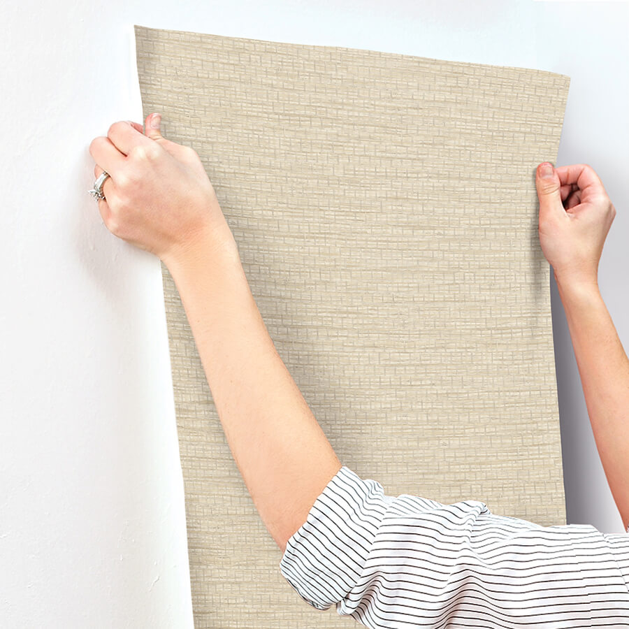 4142-72652 - Plaited Grass Wheat Wallpaper - by Chesapeake