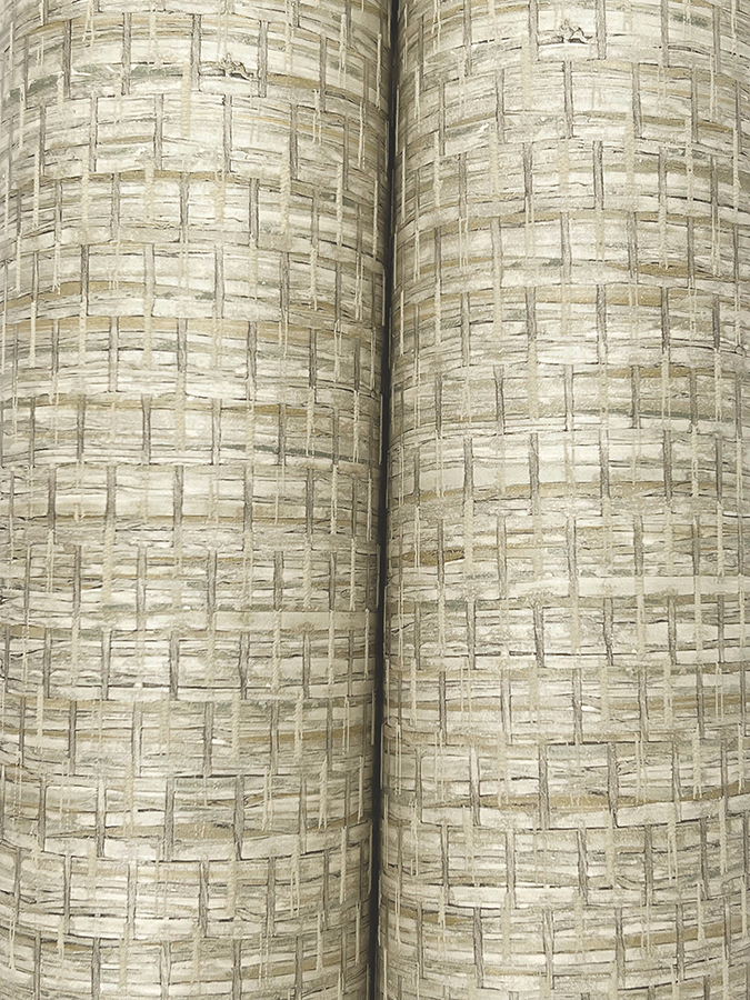 4142-72653 - Plaited Grass Sage Wallpaper - by Chesapeake