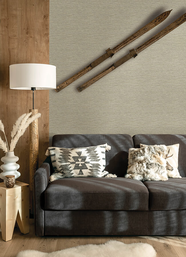 4142-72653 - Plaited Grass Sage Wallpaper - by Chesapeake