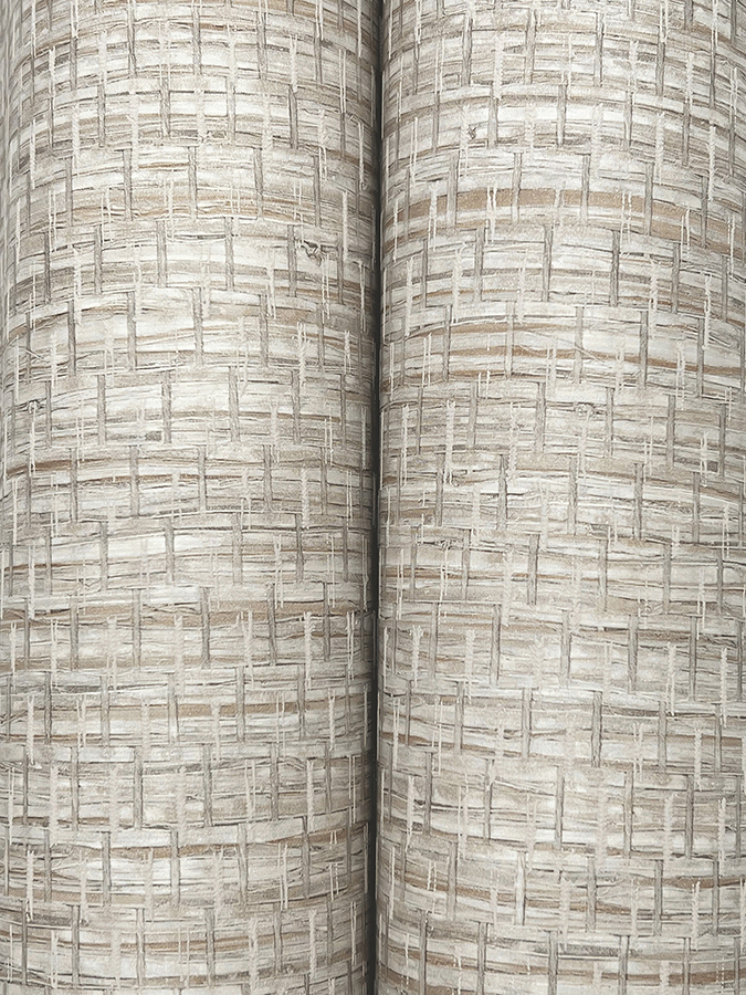 4142-72654 - Plaited Grass Grey Wallpaper - by Chesapeake
