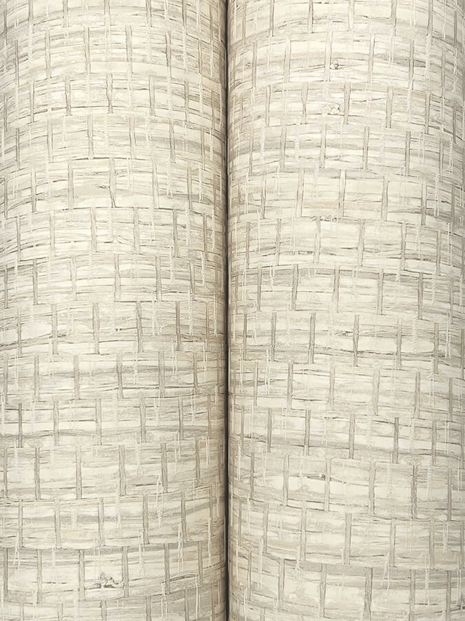 York Wallcoverings. 4142-72655 - Plaited Grass Light Grey Wallpaper ...