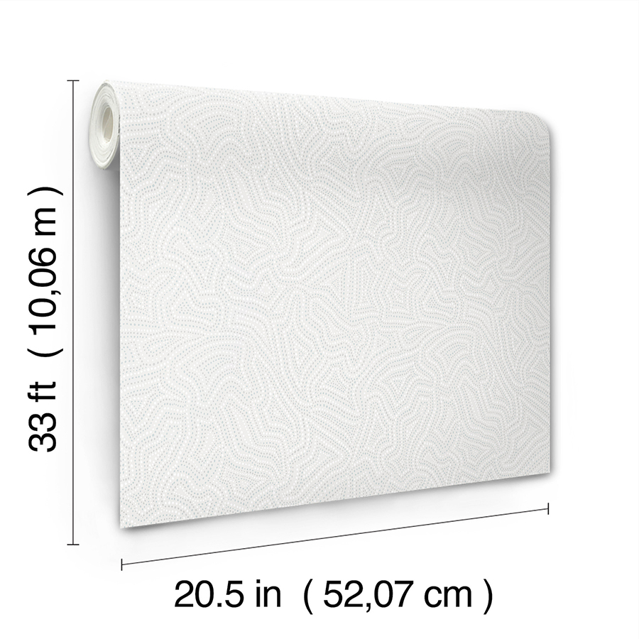 4155-27345 - Hollenback Pearl Dotted Abstract Wallpaper - by A-Street ...