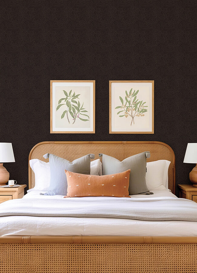 4155-27346 - Hollenback Black Dotted Abstract Wallpaper - by A-Street ...