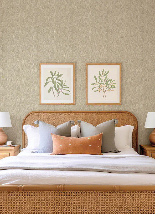 York Wallcoverings. 4155-27347 - Hollenback Gold Dotted Abstract ...