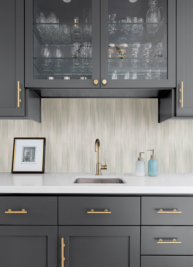 York Wallcoverings. 4155-27352 - Elysian Sage Ikat Wallpaper - by A-Street Prints