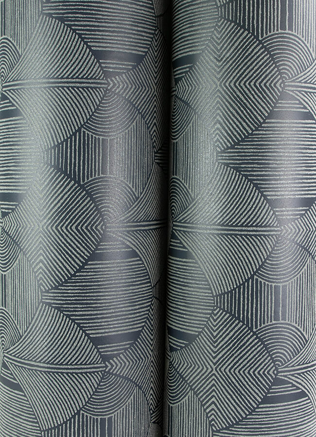 4155-72807 - Meyberg Blue Geometric Wallpaper - by A-Street Prints