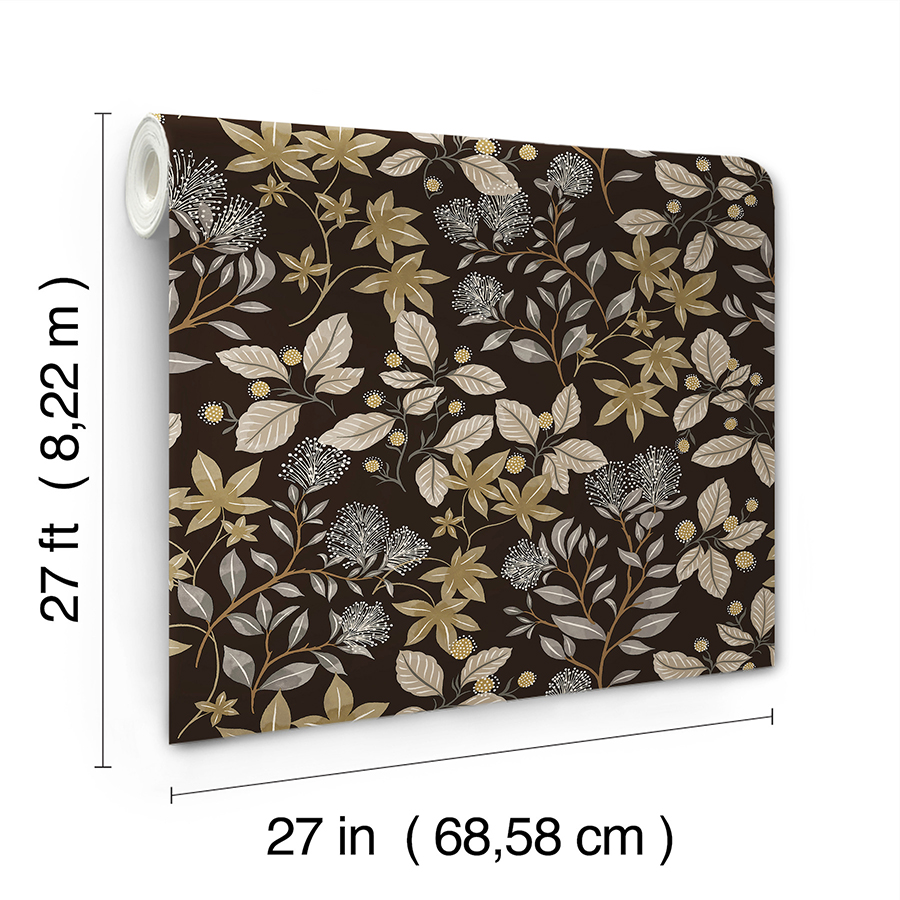 York Wallcoverings. 4155-72817 - Mildred Black Botanical Trail ...