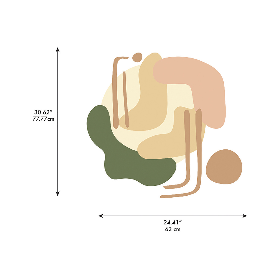 VPD6389 - Soft Amoeba Modular Mural Peel & Stick Wall Decals - by Very ...