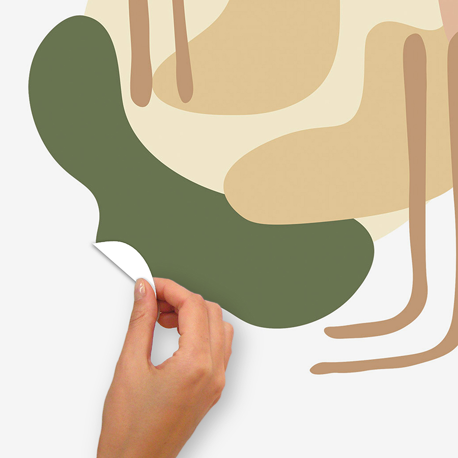 VPD6389 - Soft Amoeba Modular Mural Peel & Stick Wall Decals - by Very ...