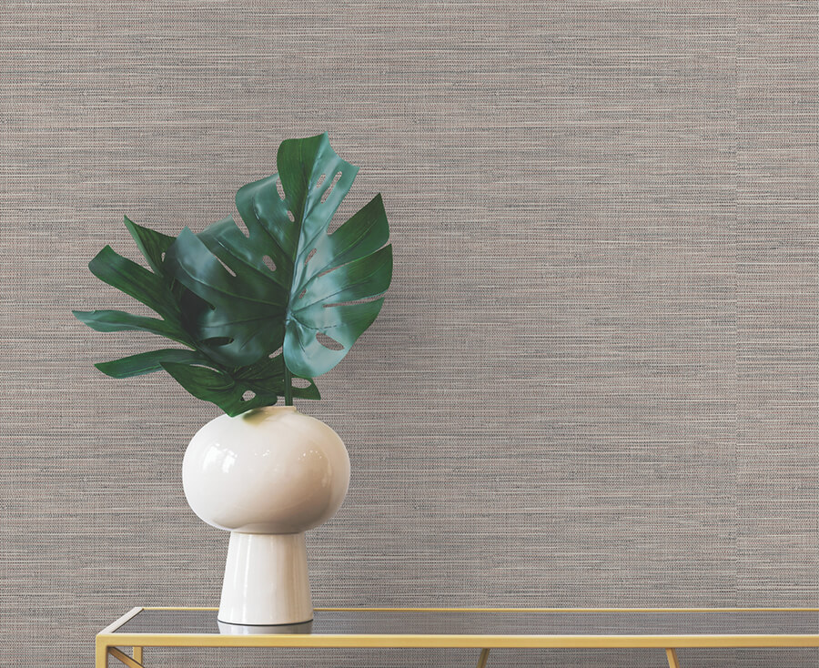 York Wallcoverings. 4174-4600 - Winn Dark Brown Faux Grasscloth ...