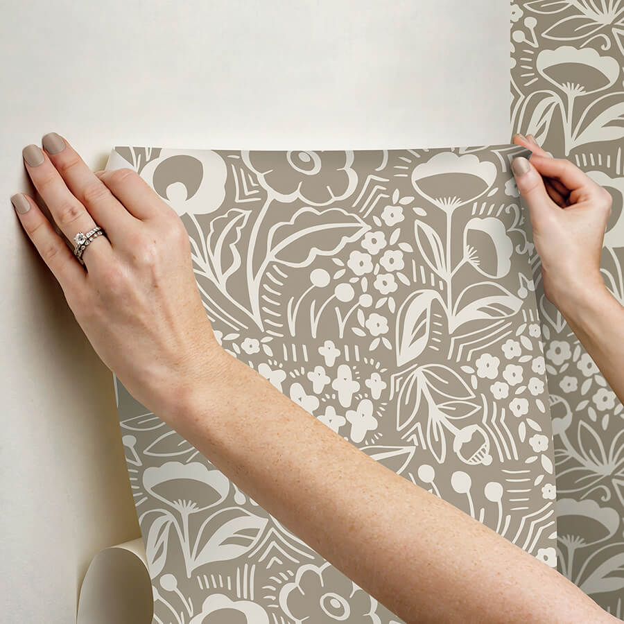Brown Peel And Stick Wallpaper