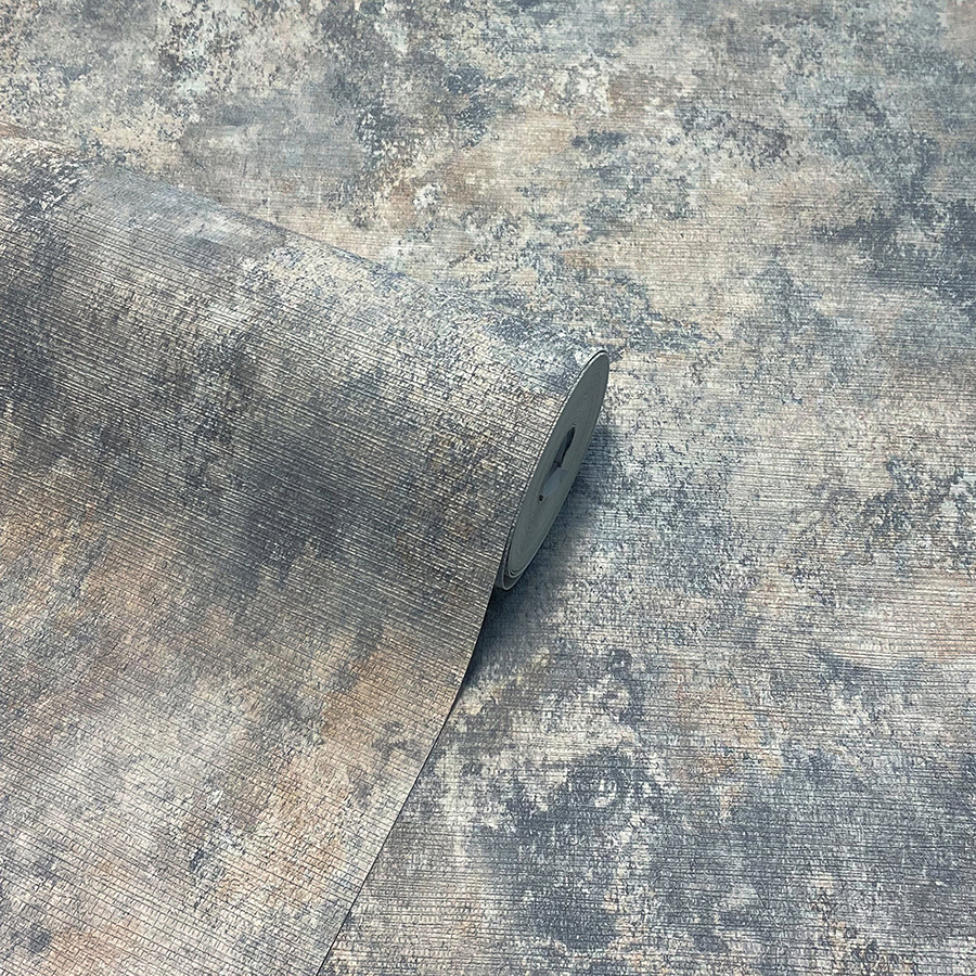 AH298601 - Gideon Light Grey Distressed Wallpaper - by Arthouse