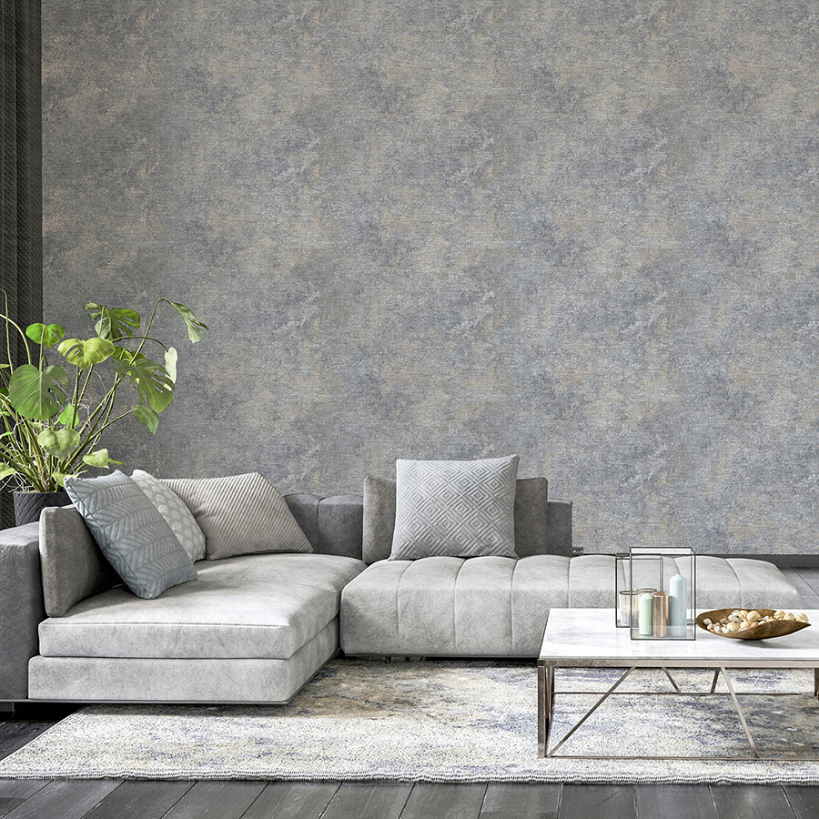 AH298601 - Gideon Light Grey Distressed Wallpaper - by Arthouse