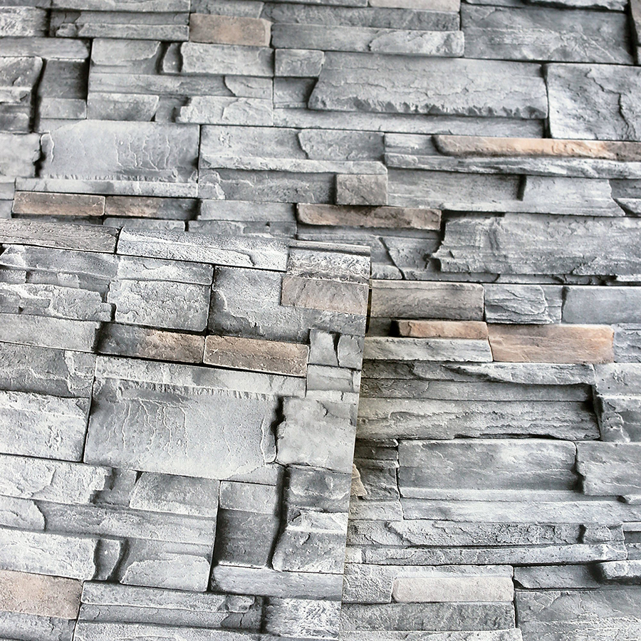AH909704 - Cornell Grey Slate Wall Wallpaper - by Arthouse