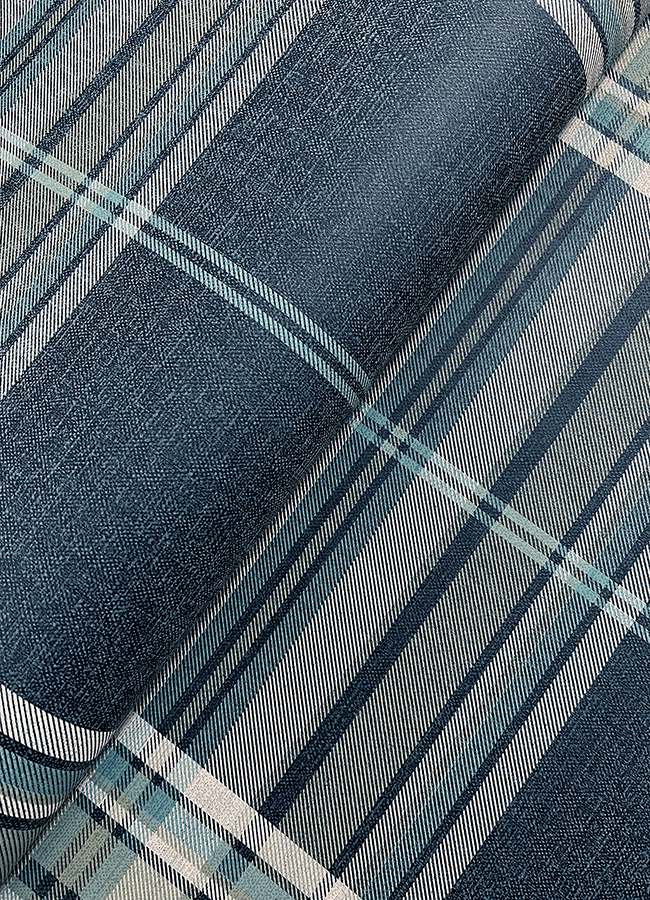 York Wallcoverings. 4147-27386 - Westley Navy Plaid Wallpaper - by A ...
