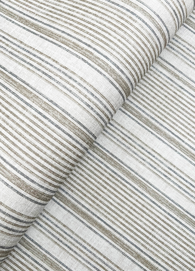 4147-27394 - Ayanna Neutral Striped Wallpaper - by A-Street Prints