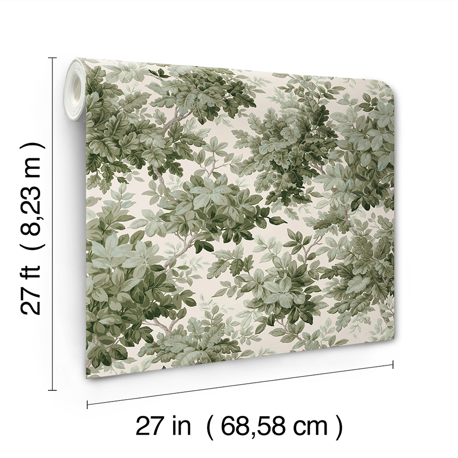4147-80006 - Greenwood Moss Deciduous Wallpaper - by A-Street Prints
