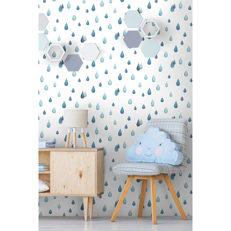 Clara Jean Raindrops Peel and Stick Wallpaper | RoomMates Décor