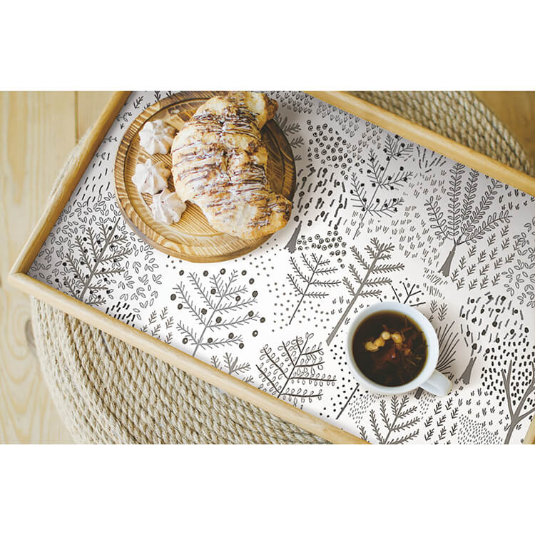 Folklore Trees Peel and Stick Wallpaper - Grey | RoomMates Décor