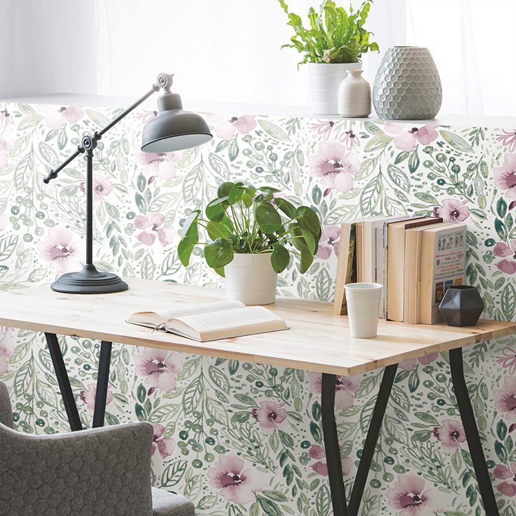 Clara Jean April Showers Peel and Stick Wallpaper - Green | RoomMates Décor