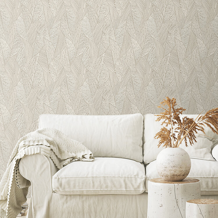 Woven Reed Stitch Peel & Stick Wallpaper - Brown | RoomMates Décor