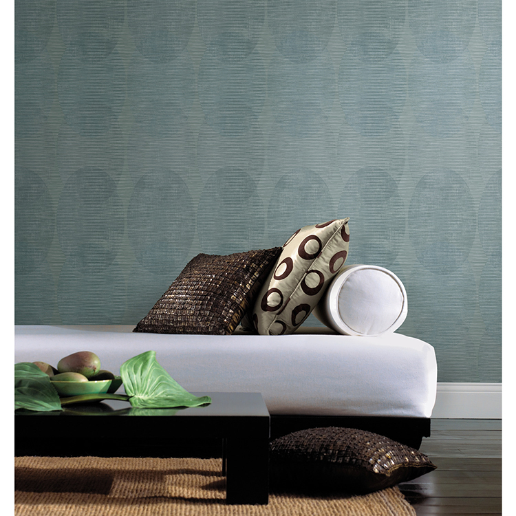 Nikki Chu Sahara Peel and Stick Wallpaper - Blue/Grey | RoomMates Décor