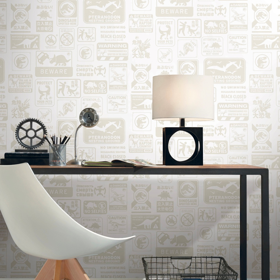 Jurassic World: Dominion Signs Peel And Stick Wallpaper - Beige ...