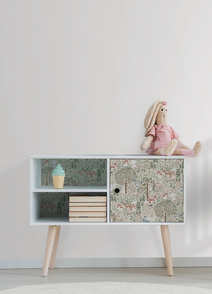 Clara Jean Folklore Forest Peel and Stick Wallpaper - Almond/Vintage ...
